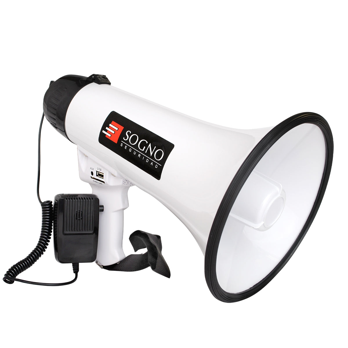 Megáfono Recargable Sogno 30 Watts Rango 500 Metros | Sogno