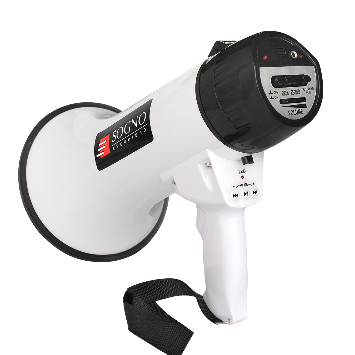 Megáfono Recargable Sogno 30 Watts Rango 500 Metros | Sogno